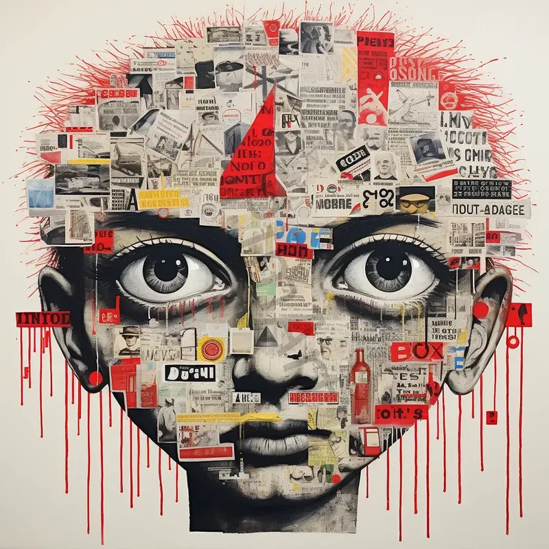 Collaborative Textual Art Midjourney Prompt | PromptBase