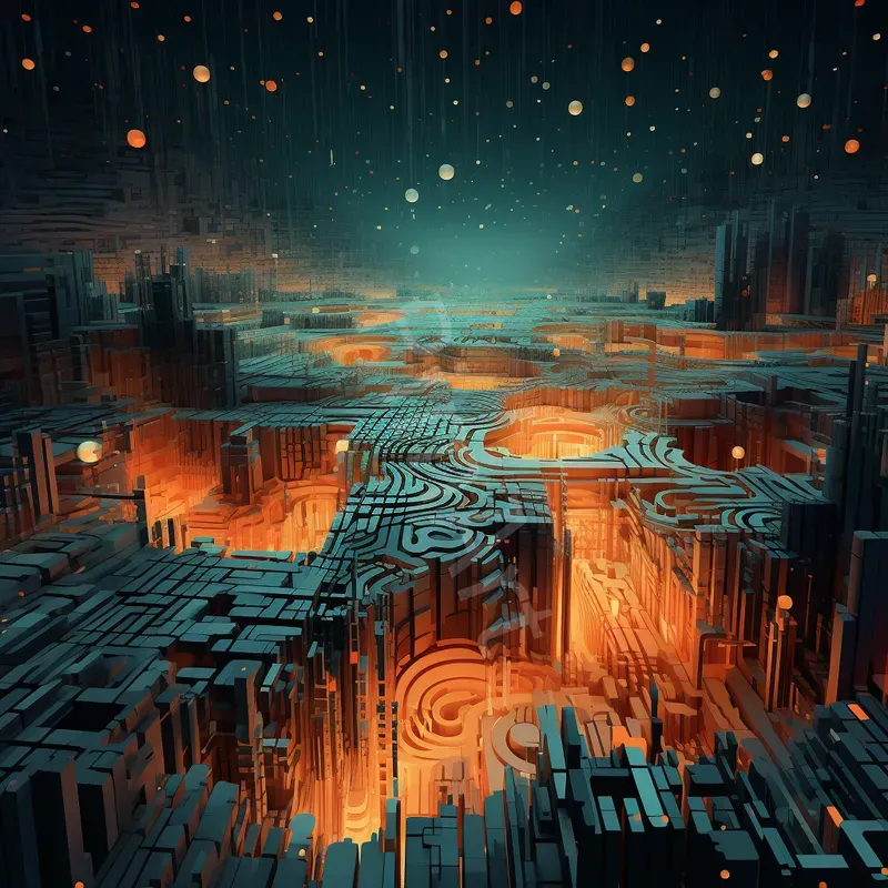 Abstract Digitalized Art Midjourney Prompt | PromptBase