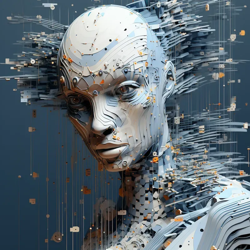 Abstract Digitalized Art Midjourney Prompt | PromptBase
