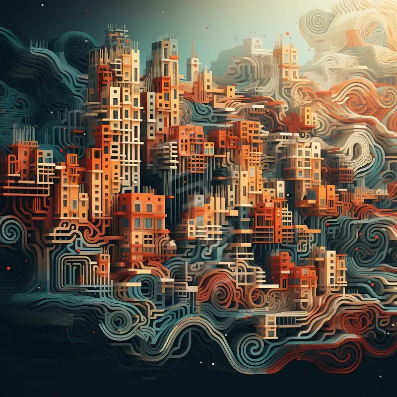 Abstract Digitalized Art Midjourney Prompt | PromptBase