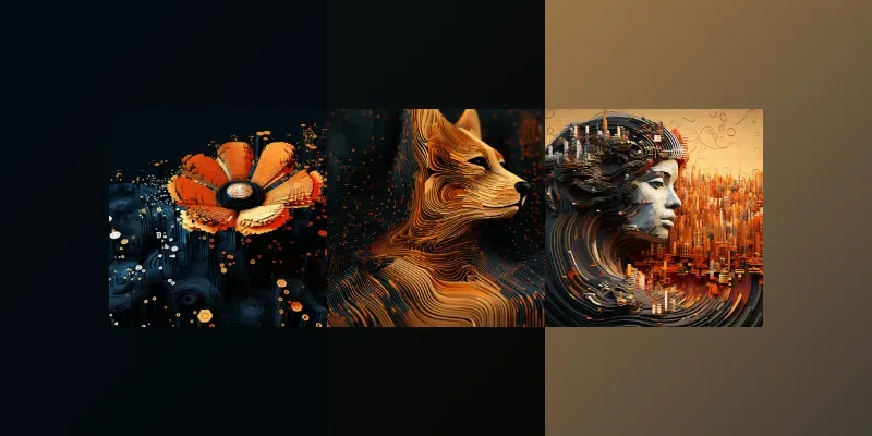 Abstract Digitalized Art Midjourney Prompt | PromptBase