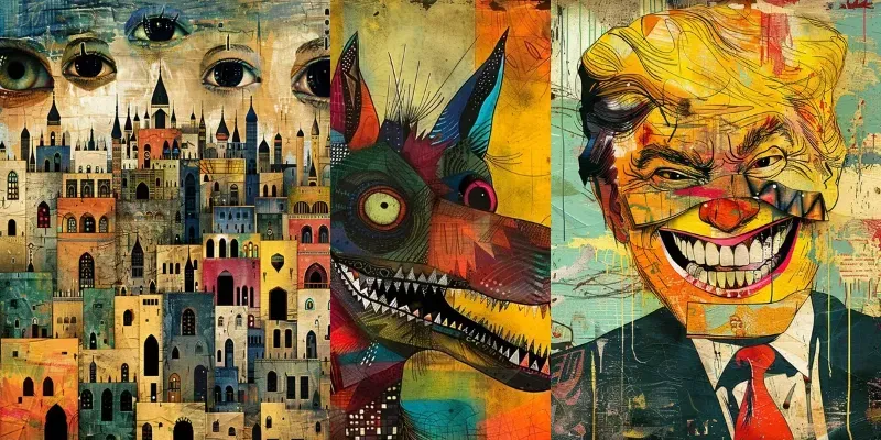 Abstract Creepy And Eery Artworks Midjourney Prompt | PromptBase