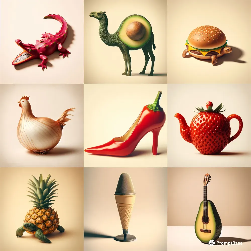 Photo Manipulations Mixed Shapes DALL·E Prompt | PromptBase