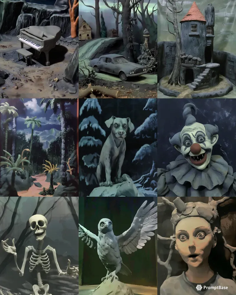 Dark Fantasy Clay Sculptures Midjourney Prompt | PromptBase