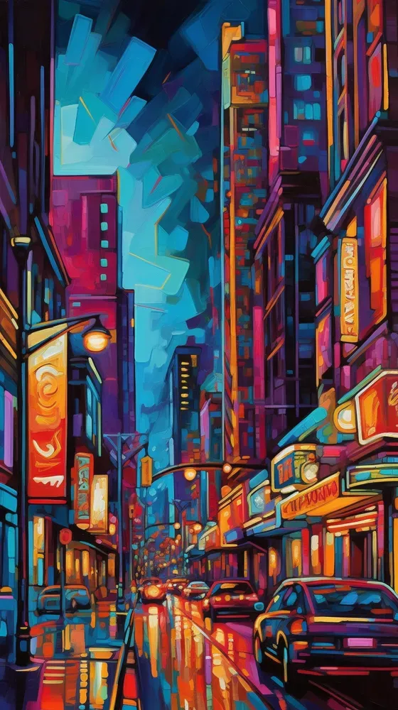 Pop Art Style Cities Midjourney Prompt | PromptBase