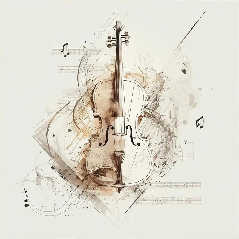 Watercolor Musical Instrument Prints Midjourney Prompt | PromptBase