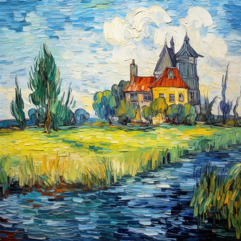 Vincent Van Goghs Style Wall Art Midjourney Prompt | PromptBase