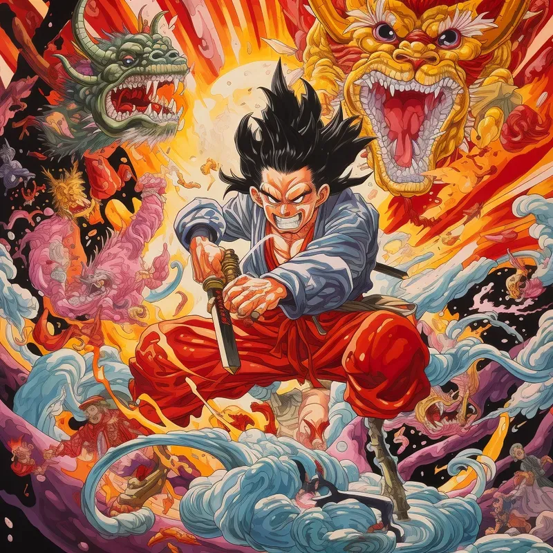 Manga Designs Akira Toriyama Style Midjourney Prompt | PromptBase