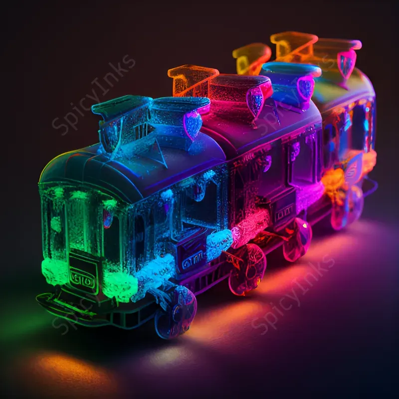 Beautiful Abstract Train Carts Midjourney Prompt | PromptBase