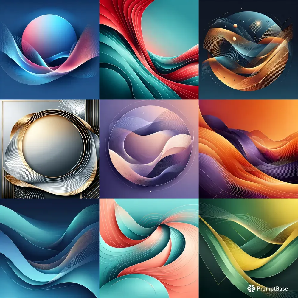 Vector Gradient Backgrounds DALL·E Prompt | PromptBase