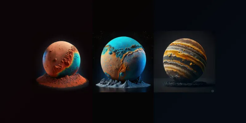 Planets Of The Solar System Midjourney Prompt | PromptBase