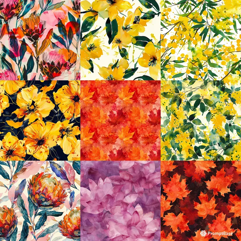 Seamless Watercolor Impressions Patterns Midjourney Prompt | PromptBase