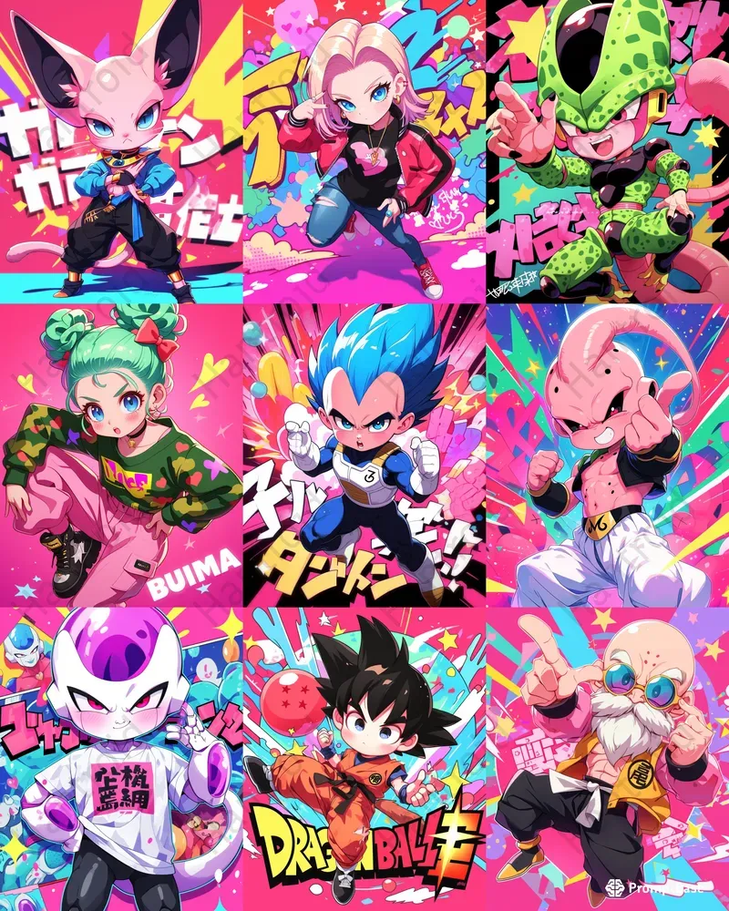 Kidfriendly Dragon Ball Designs Midjourney Prompt | PromptBase