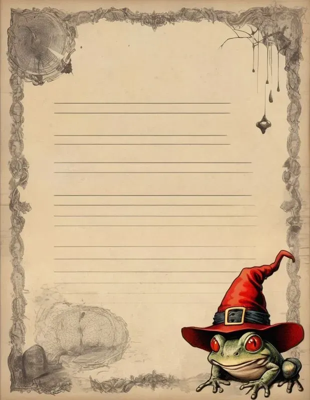 Halloween Writing Paper Journals Notes Leonardo Ai Prompt | PromptBase