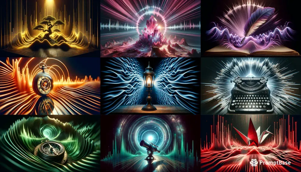 Cinematic Sound Wave Illusions DALL·E Prompt | PromptBase