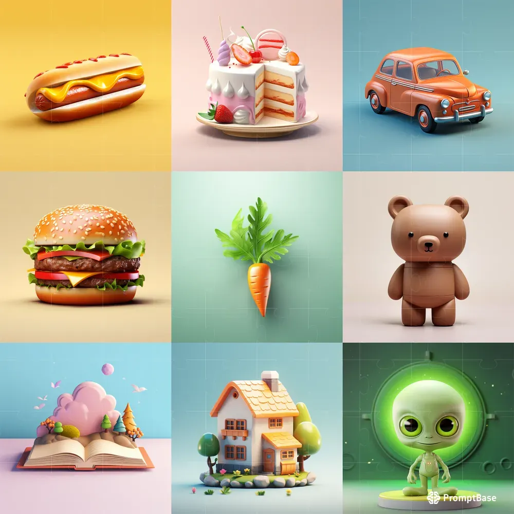 Clay Models Midjourney Prompt | PromptBase