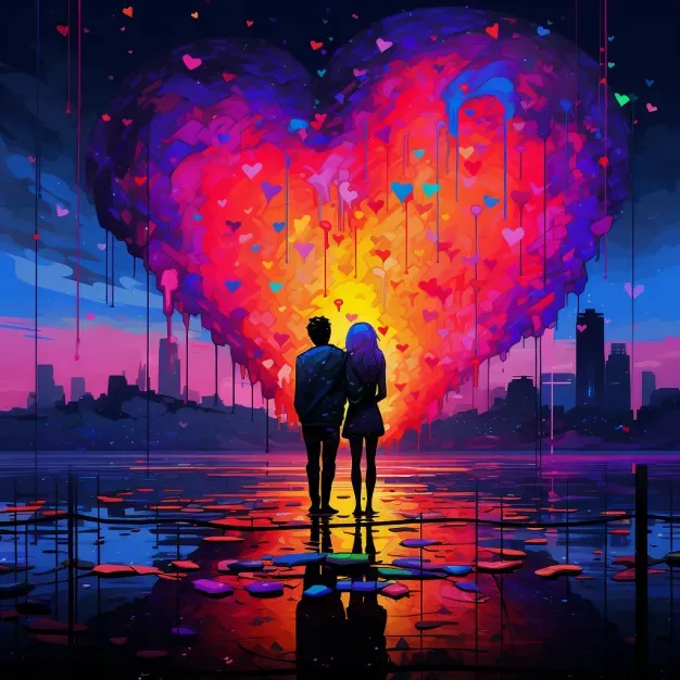 Fusion Of Pixel Art Paintings Midjourney Prompt | PromptBase