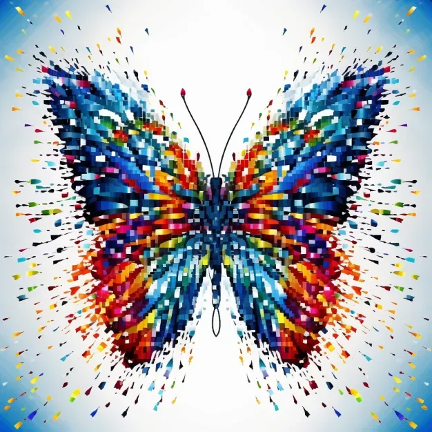 Fusion Of Pixel Art Paintings Midjourney Prompt | PromptBase