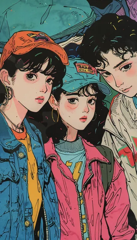 Kooky Portraits 90s Retro Anime Style Midjourney Prompt | PromptBase