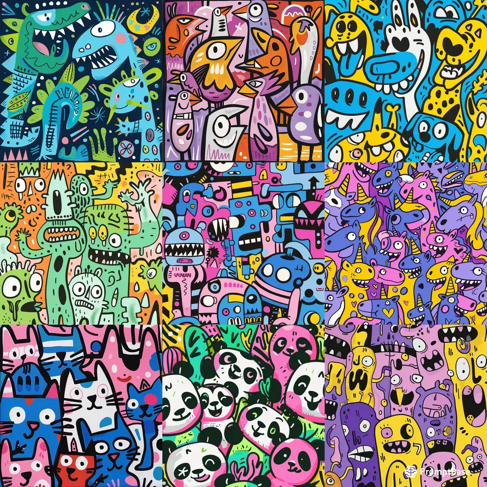 Weird And Quirky Patterns Midjourney Prompt | PromptBase