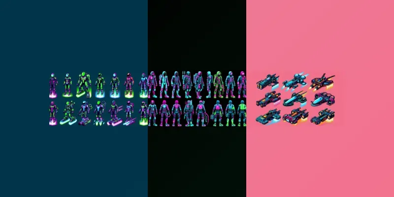 8bit Pixel Art Sprites DALL·E Prompt | PromptBase