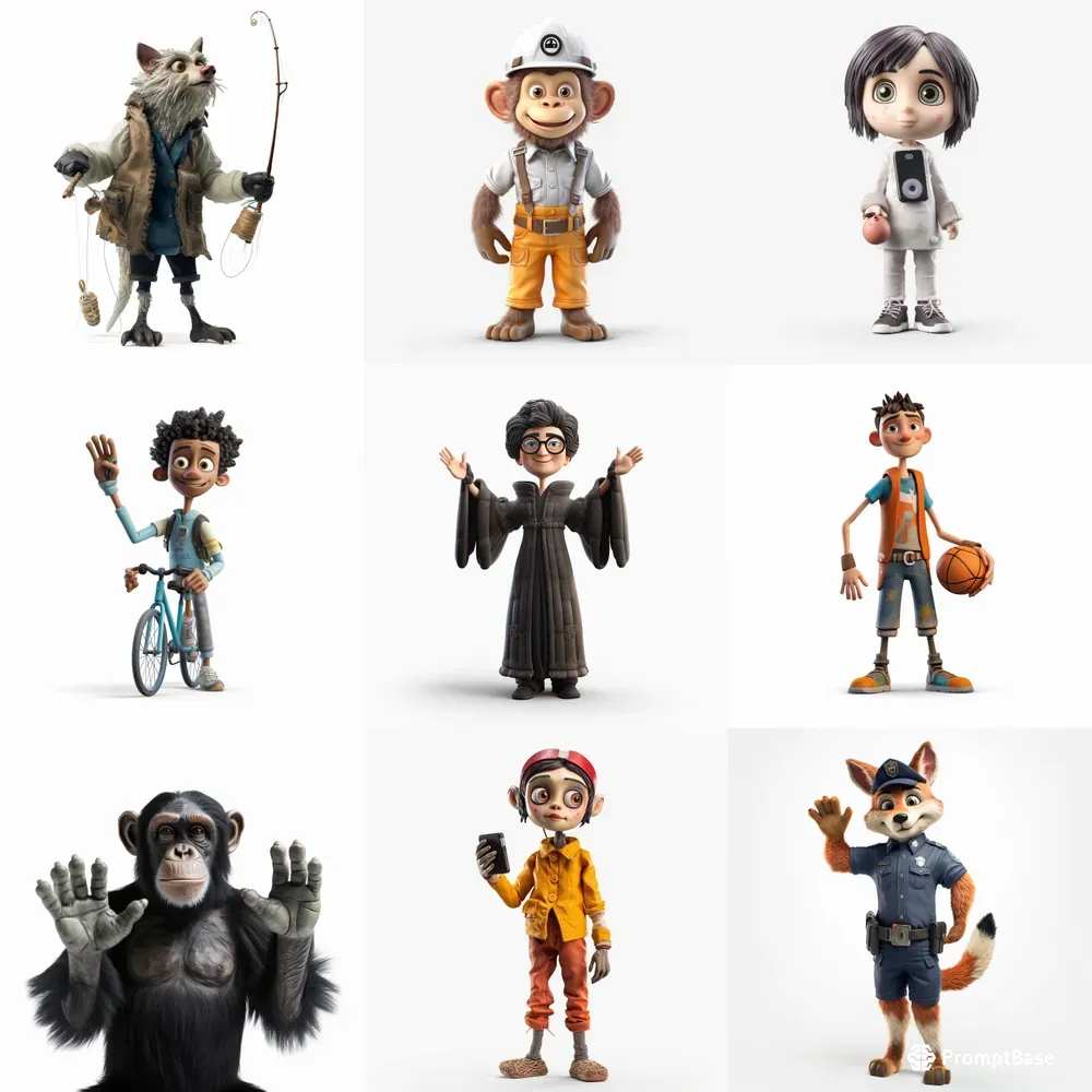 Cute And Funny Avatars Midjourney Prompt | PromptBase