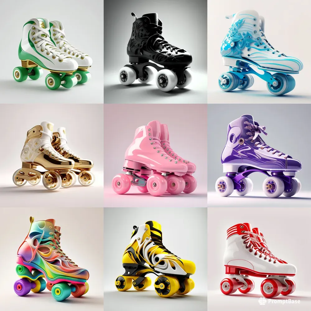 Roller Skate Designs Midjourney Prompt | PromptBase