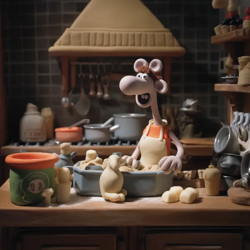 Wallace Gromit Style Clay Animations Midjourney Prompt | PromptBase