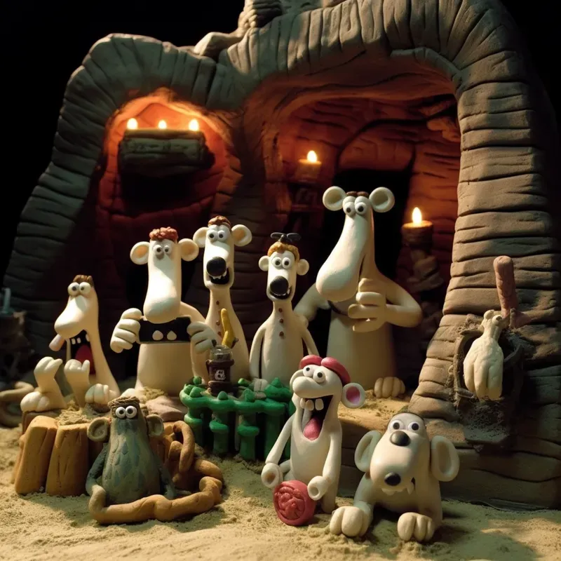 Wallace Gromit Style Clay Animations Midjourney Prompt | PromptBase