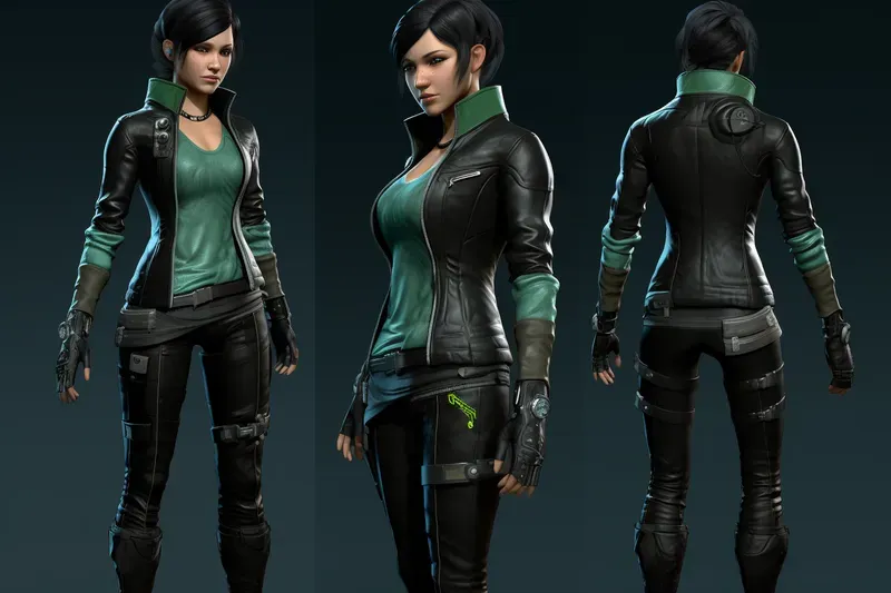 Futuristic Video Game Character Designs Midjourney Prompt | PromptBase