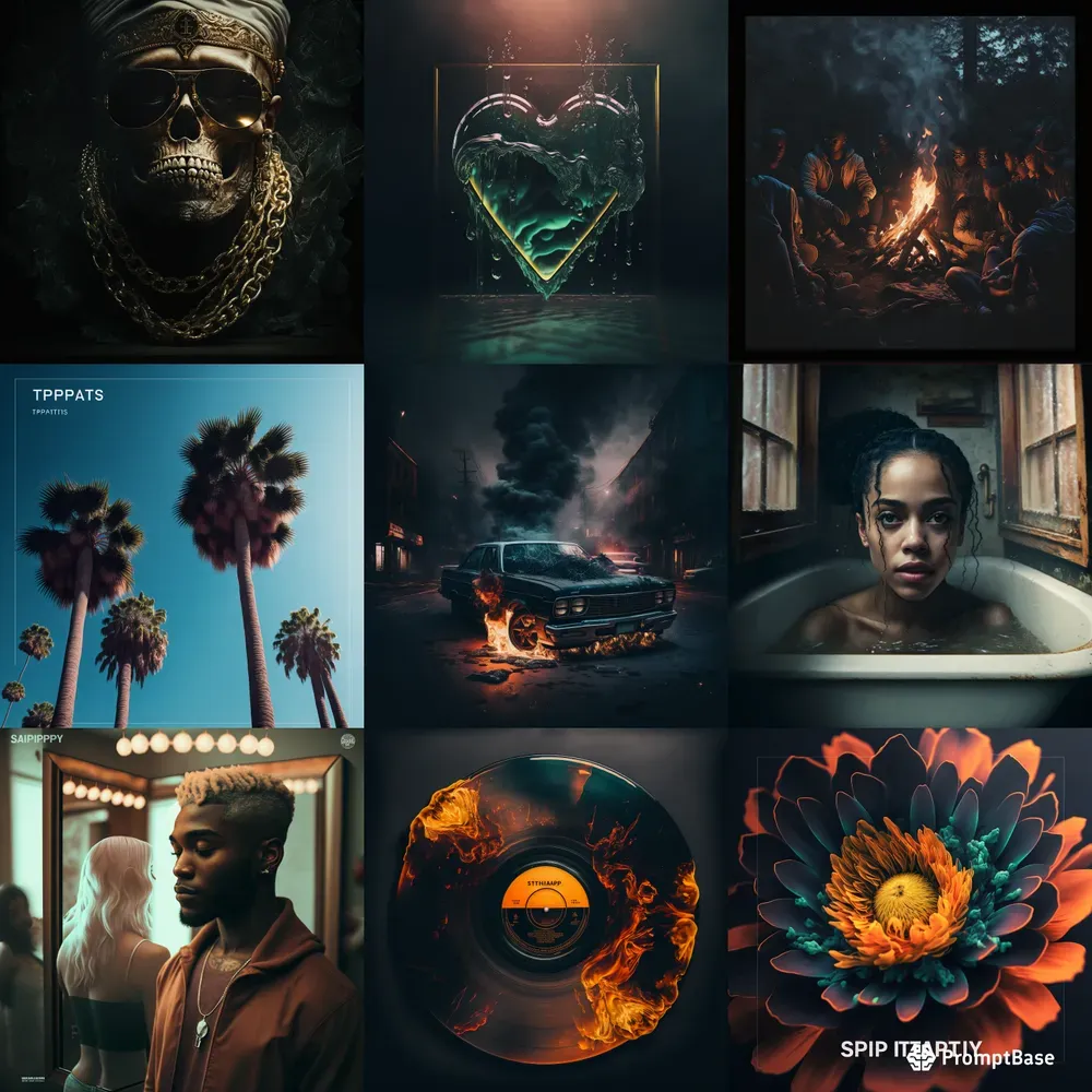 Premium Spotify Album Cover Midjourney Prompt | PromptBase