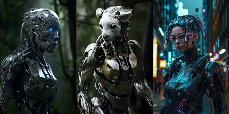 Cyber Human-animal Hybrids Midjourney Prompt | PromptBase