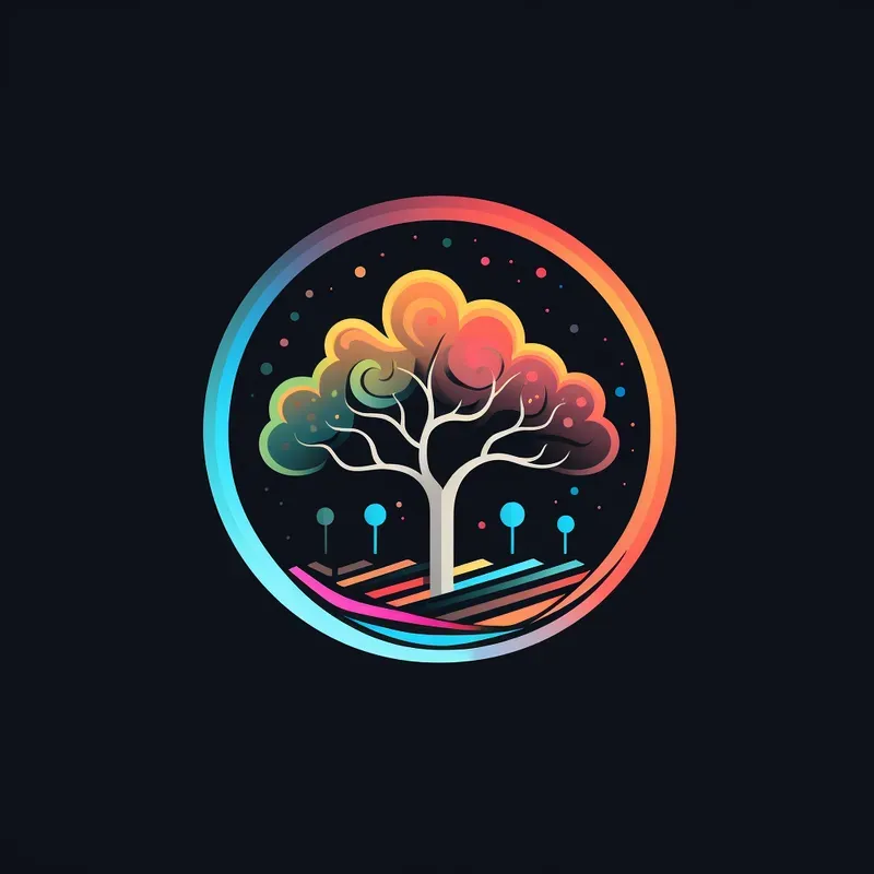 Vibrant Symbolic Logos Midjourney Prompt | PromptBase