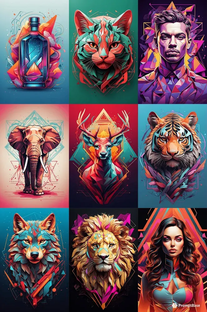 Vector Art Pieces Leonardo Ai Prompt | PromptBase