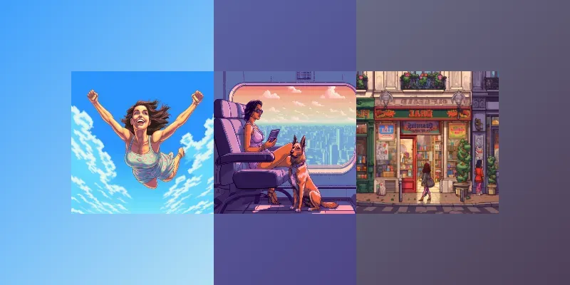 Interactive Pixel Art Creations Midjourney Prompt | PromptBase