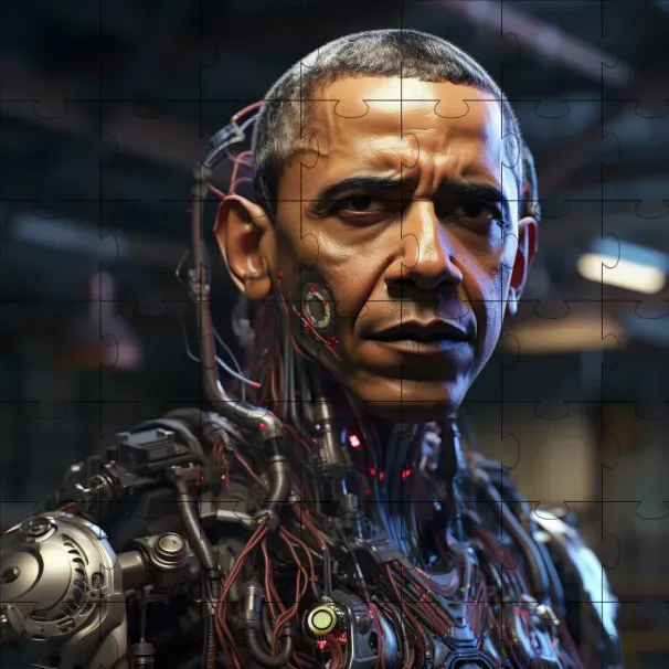 Cyborg Celeb Portraits Midjourney Prompt | PromptBase