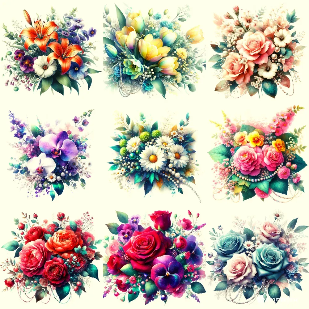 Fanciful Flower Bouquets DALL·E Prompt | PromptBase