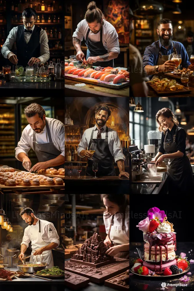 Unleash Culinary Creativity Chefs Art Midjourney Prompt | PromptBase