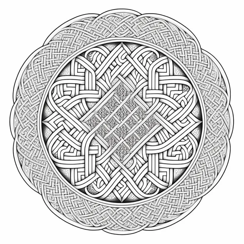 Celtic Knots Coloring Book Pages Midjourney Prompt | PromptBase