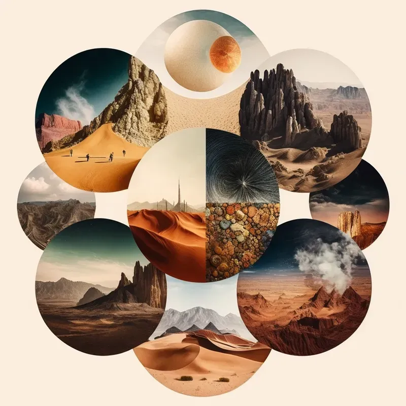 Beautiful Surrealist Photo Collages Midjourney Prompt | PromptBase