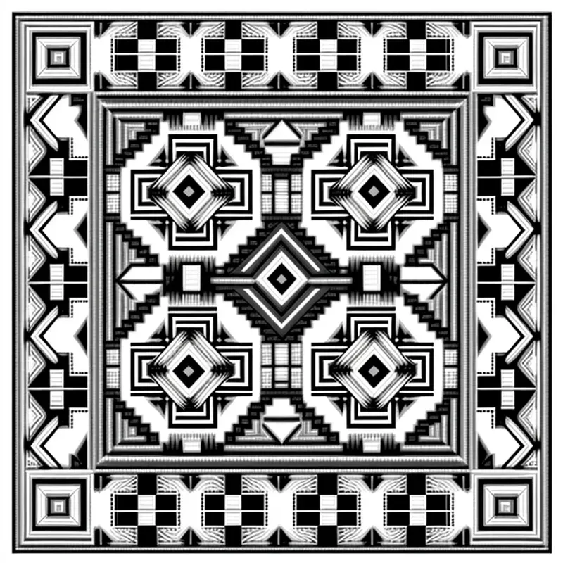 Native American Textile Coloring Pages Midjourney Prompt | PromptBase