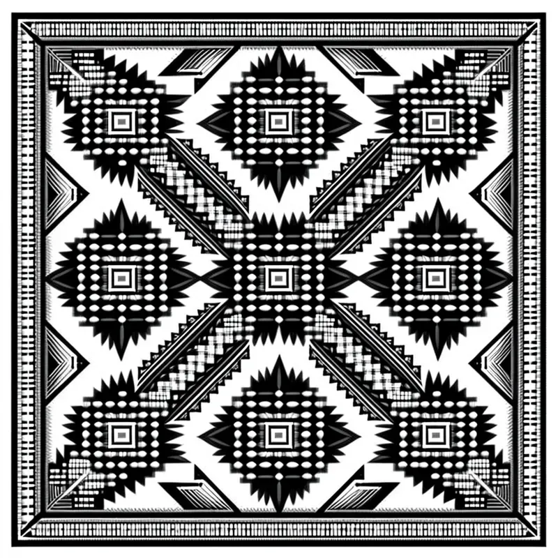 Native American Textile Coloring Pages Midjourney Prompt | PromptBase