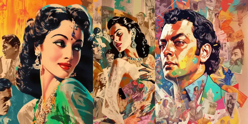 Bollywood Glamour Collages Midjourney Prompt | PromptBase