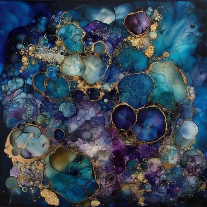 Cell Inspired Luxury Modern Art Midjourney Prompt | PromptBase