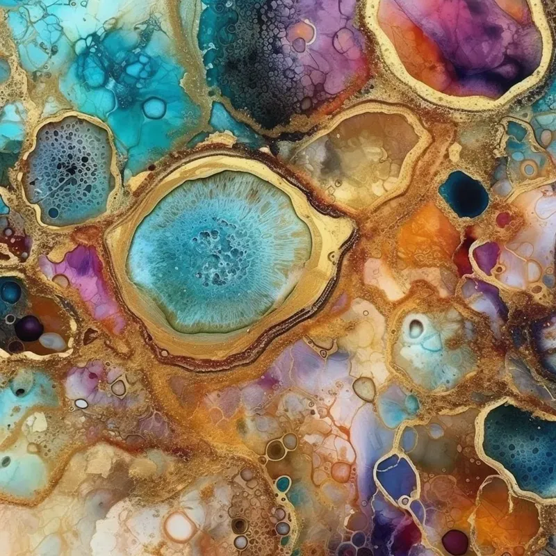 Cell Inspired Luxury Modern Art Midjourney Prompt | PromptBase