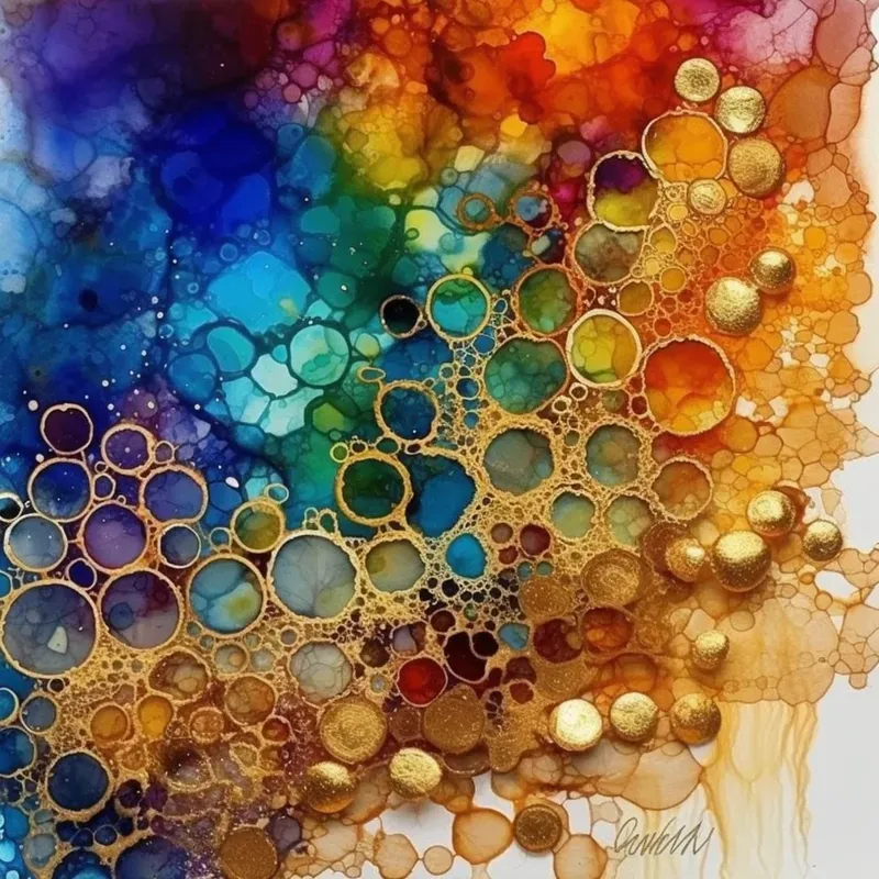 Cell Inspired Luxury Modern Art Midjourney Prompt | PromptBase