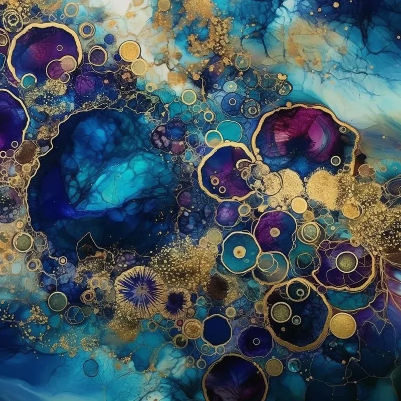 Cell Inspired Luxury Modern Art Midjourney Prompt | PromptBase