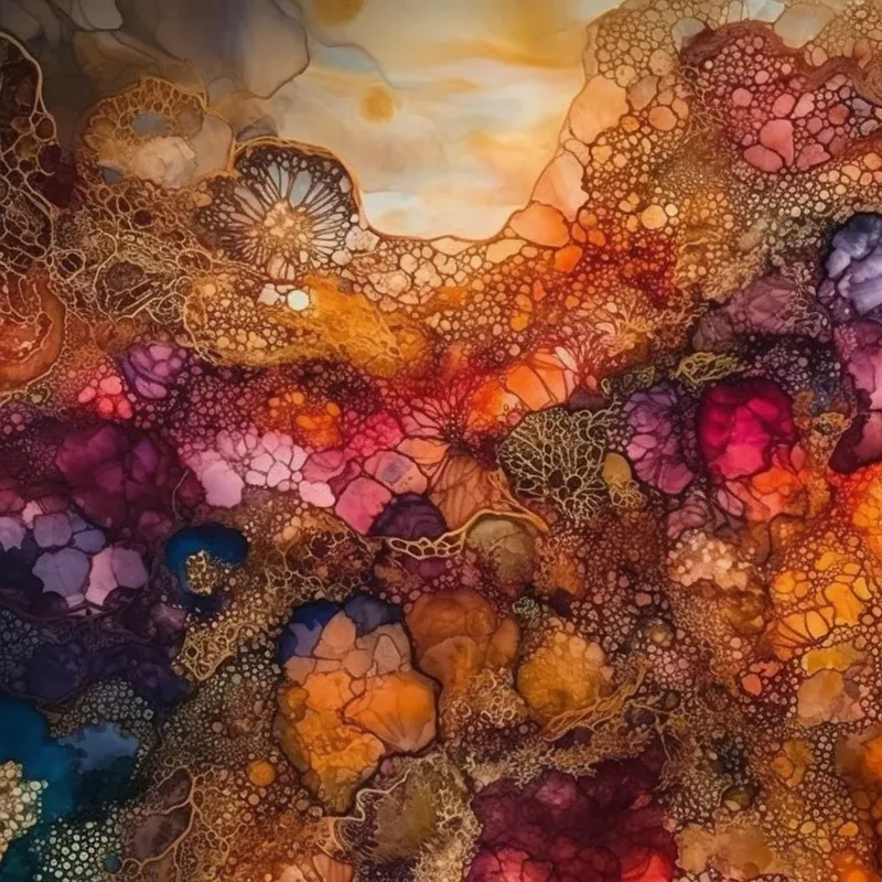 Cell Inspired Luxury Modern Art Midjourney Prompt | PromptBase