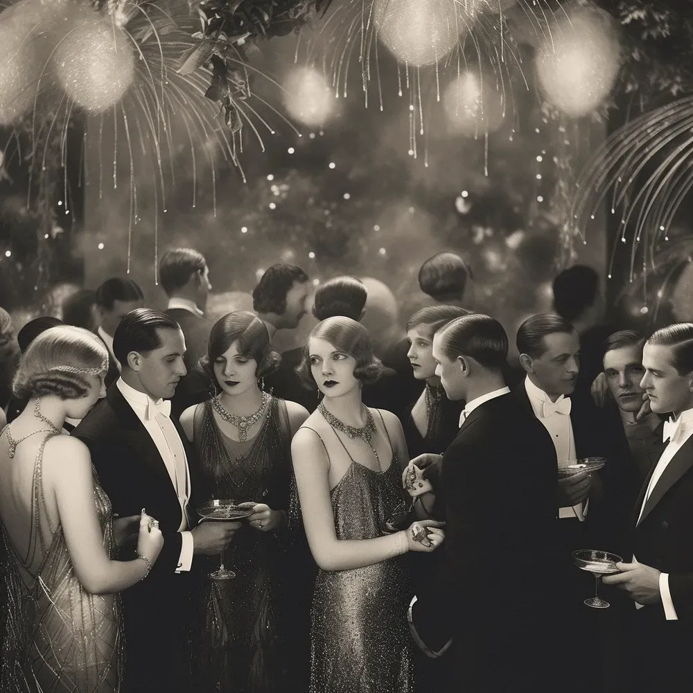 1920s Glitz And Glamor Photography Midjourney Prompt | PromptBase