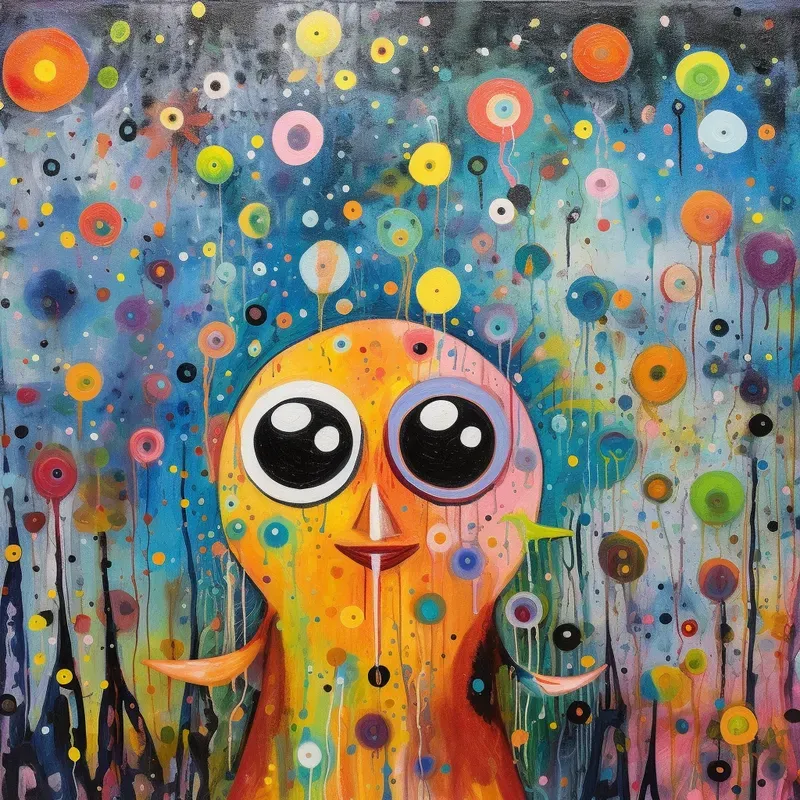 Whimsical Imaginary Friends Art Midjourney Prompt | PromptBase